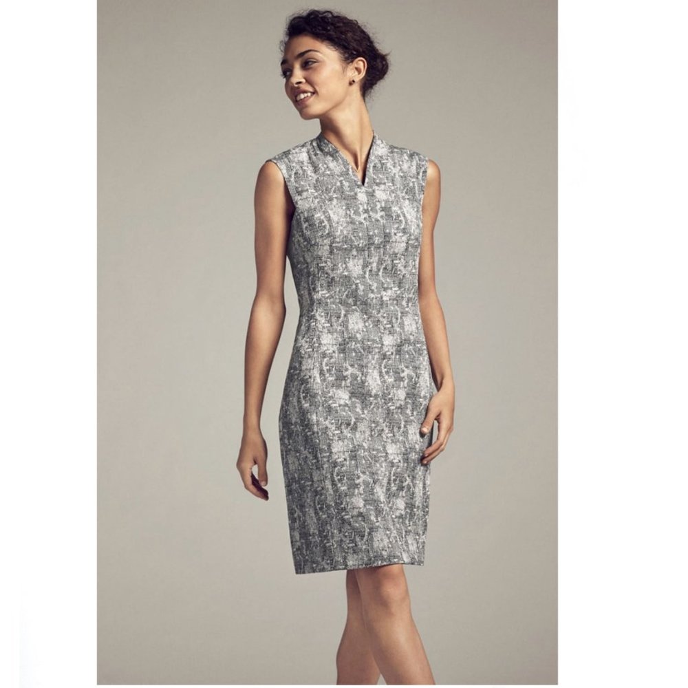 Mm Lafleur Aditi Dress Crosshatch Pattern - Gem